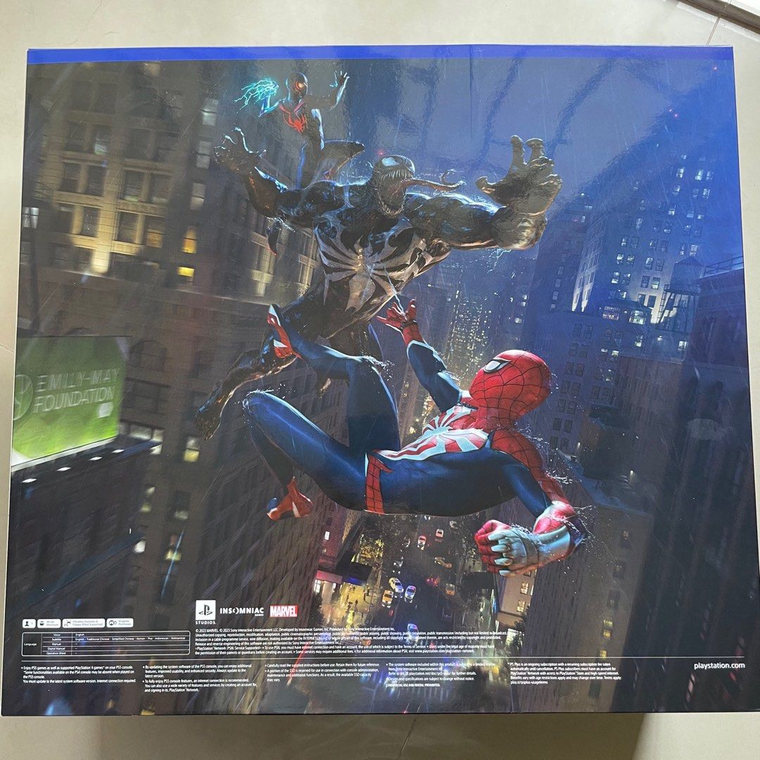 Sony PS5 Disc Console Limited Edition Spider-Man Cover with 2 ...