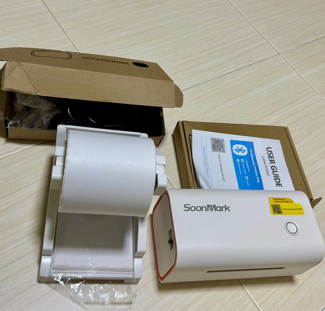 SoonMark Bluetooth Label Printer - New, Computers & Tech, Printers ...