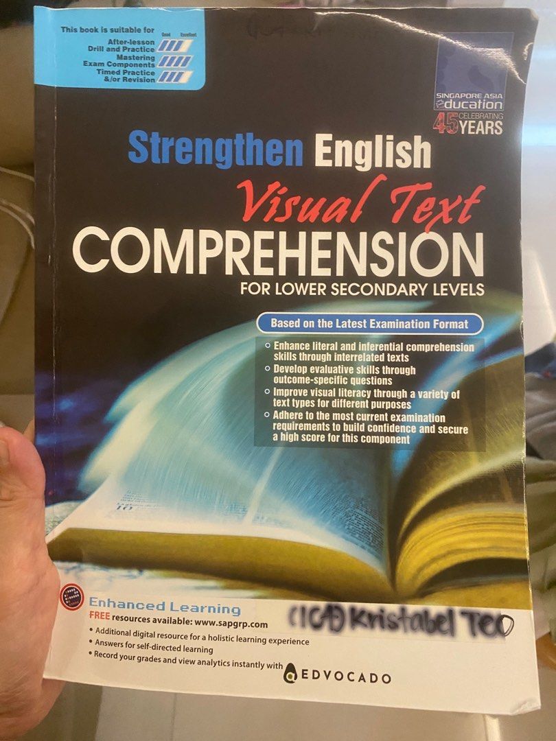 Strengthen English Visual Text Comprehension Textbook, Hobbies & Toys ...