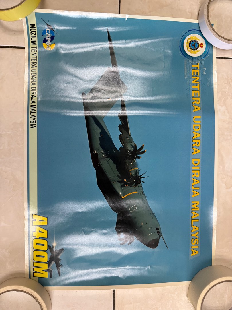 Tentera Udara Diraja Malaysia A400M Poster, Hobbies & Toys ...