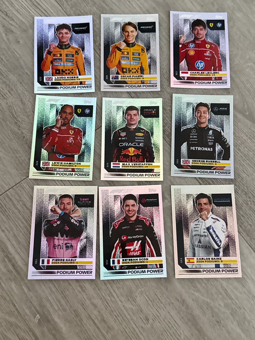 Tools F1 Turbo Attax - Podium Power cards, Hobbies & Toys, Toys & Games ...