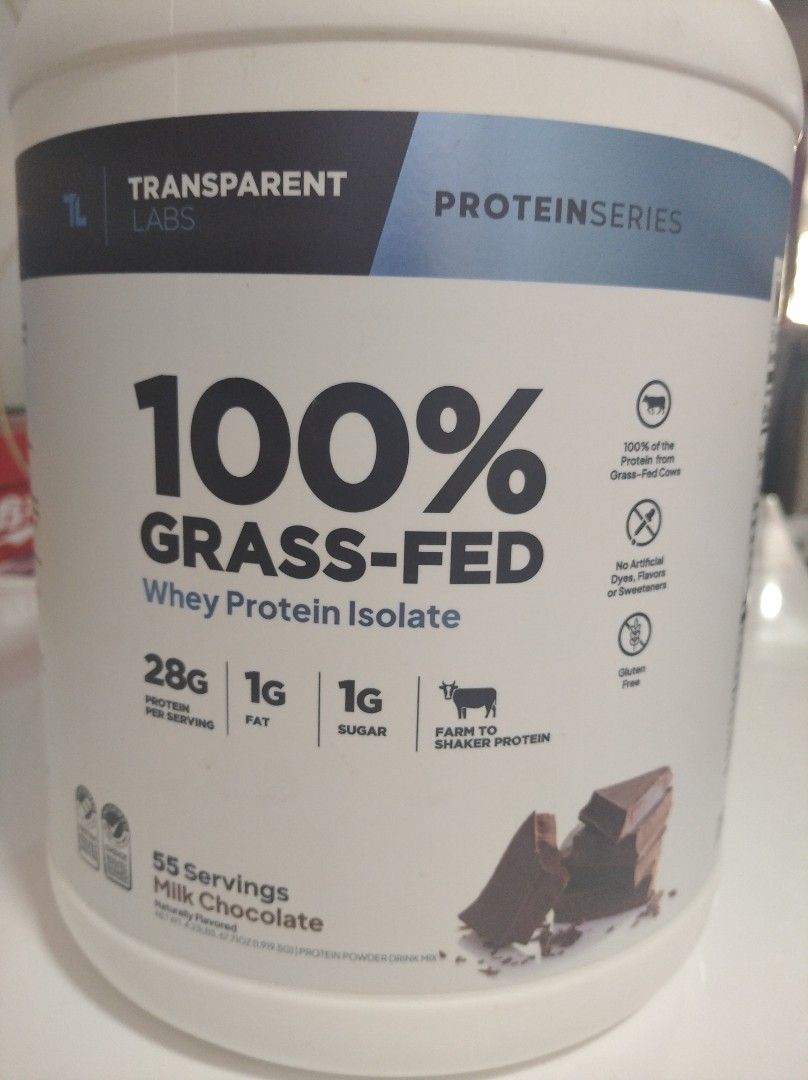 Transparent Labs 100% Grass-Fed Whey Protein Isolate, Health ...