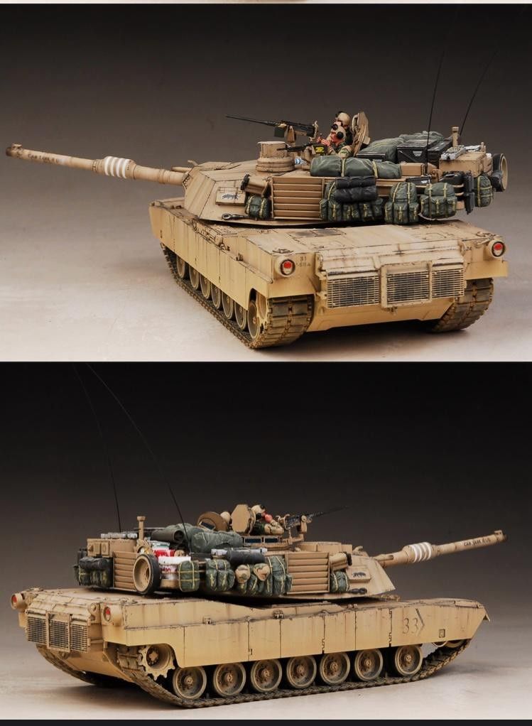 US M1A2 Abrams Tank Model with Diorama, Hobbies & Toys, Toys & Games on ...
