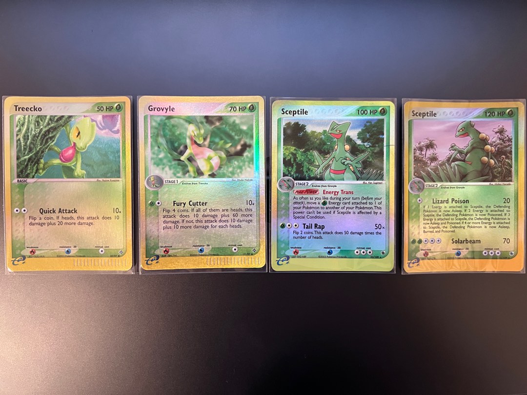 Vintage Pokemon, Treecko, Grovyle, Sceptile (Evolution Line), Hobbies ...