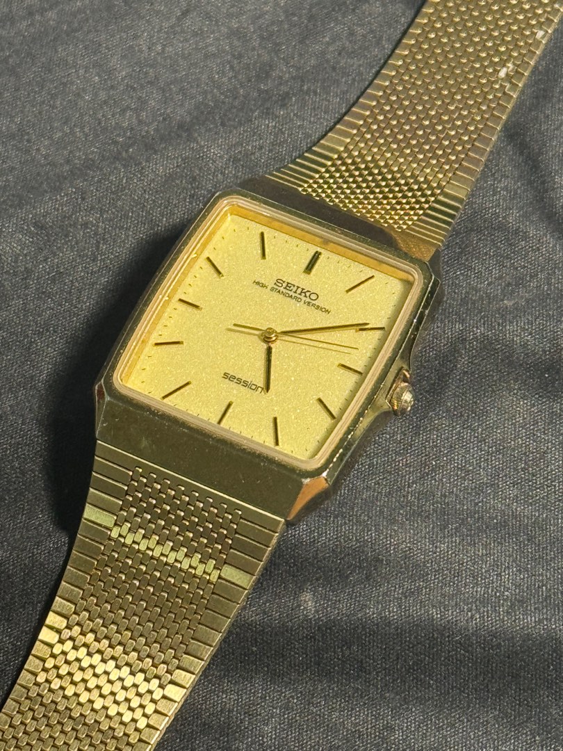 Vintage Seiko Session HSV Gold Frosted Dial, Men's Fashion, Watches ...