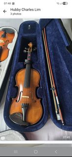 1/16 Violin with Bow and Case, Hobbies & Toys, Musical Instruments on ...