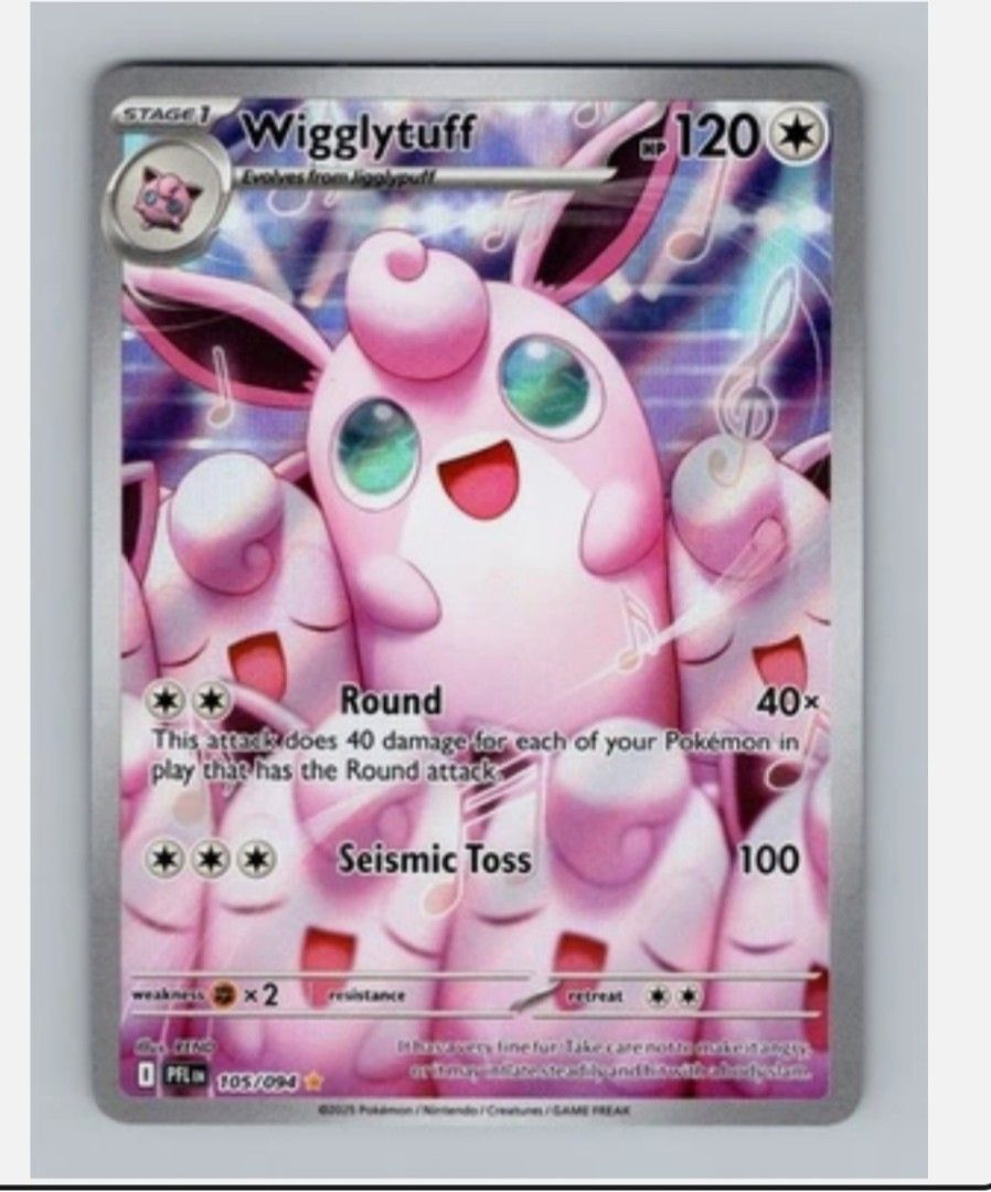 Wigglytuff Pokemon Card - 105/094 English Phantasmal Flames (PFL ...