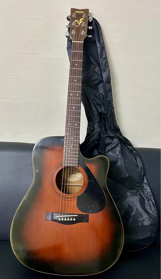 1999 Yamaha FG-411CE Velvet Sunburst acoustic guitar with pickups, new ...