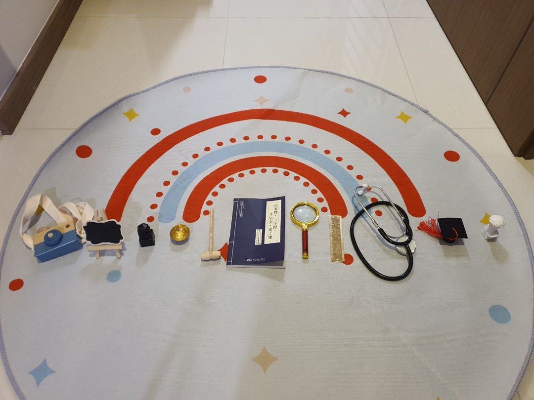 1 year old party zhua zhou cong ming men set, Hobbies & Toys, Toys ...