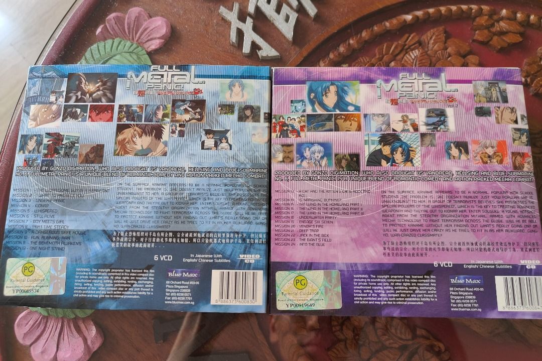 (2002) Full Metal Panic Anime Season 1, Vol 1/2, 24 Episodes (12 VCDs ...