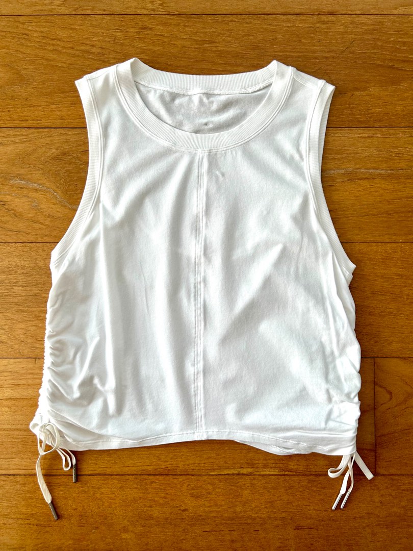 (4) Side cinch tank, Women's Fashion, Activewear on Carousell