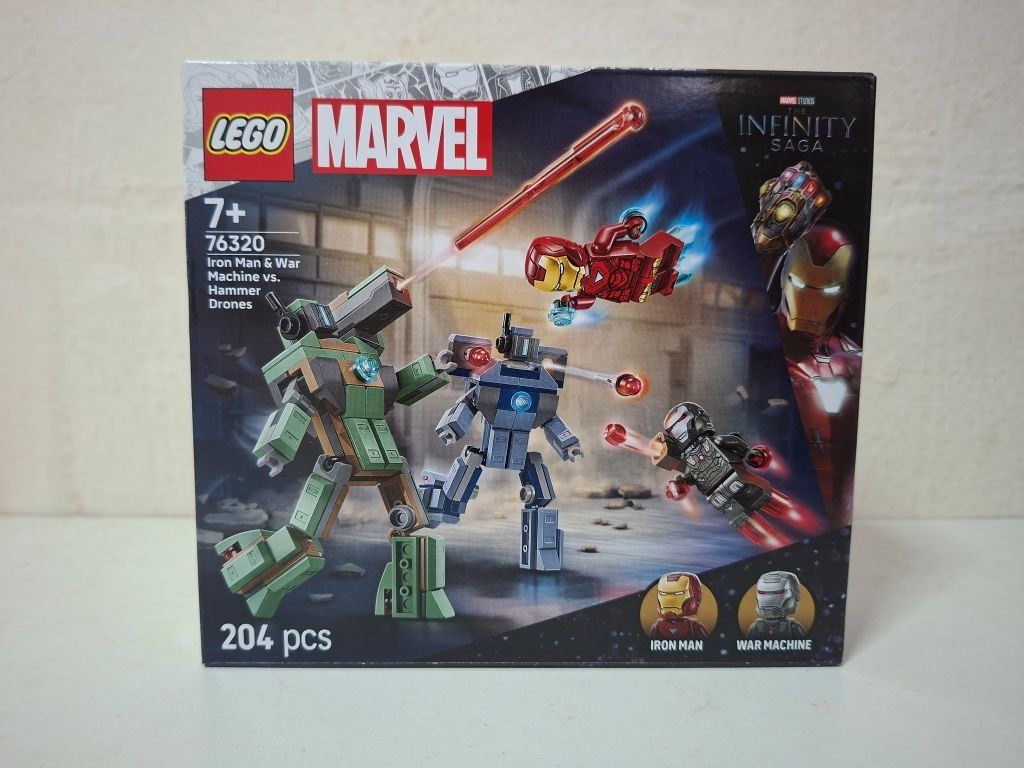 76320 LEGO Iron Man 2 Iron Man & War Machine vs. Hammer Drones, Hobbies ...