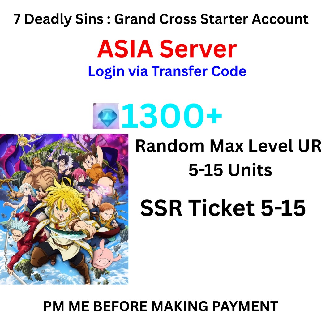 7 Deadly Sinc Gems Account, Video Gaming, Video Games, Others on Carousell