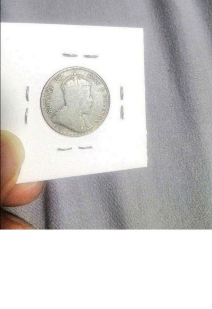 A very rare pcs of Straits Settlement 80% silver coin 1903 20 cents KE7 ...