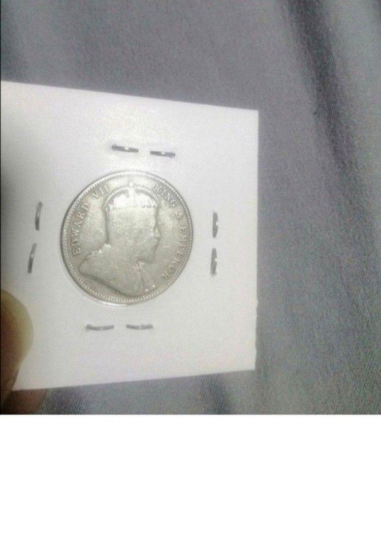 A very rare pcs of Straits Settlement 80% silver coin 1903 20 cents KE7 ...