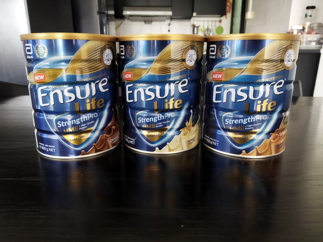 Abbott Ensure life strength strengthpro 800g milk powder vanilla wheat chocolate coffee tin can ...