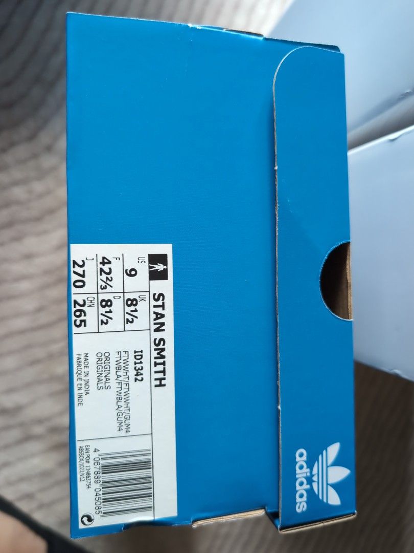 adidas Originals Stan Smith in Cloud White and Gum (Men's size US9/ UK8 ...