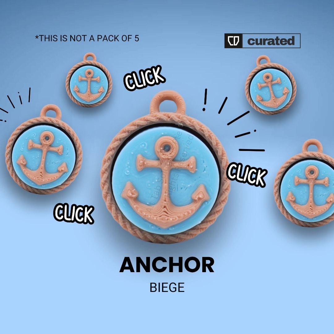Anchor Clicker Fidget Toy Keychain | Kids Children ADHD Kids ...