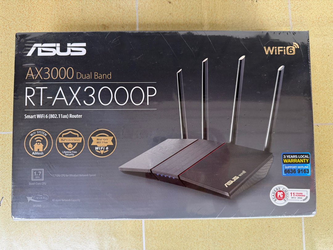 ASUS RT-AX3000P Dual Band WiFi 6 Router, Computers & Tech, Parts ...