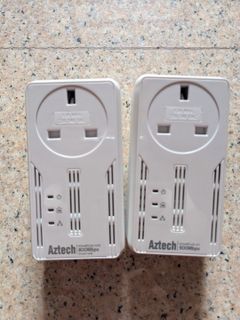 Aztech HL117EP + HL117EW Dualband Extender Powerline Wi-Fi Kit ...