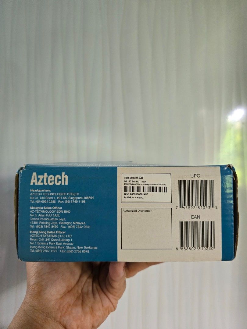 Aztech HL117EP + HL117EW Dualband Extender Powerline Wi-Fi Kit ...