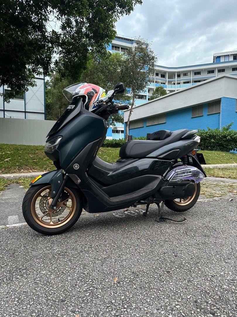 Black Coverset Nmax V2, Motorcycles, Motorcycle Accessories on Carousell