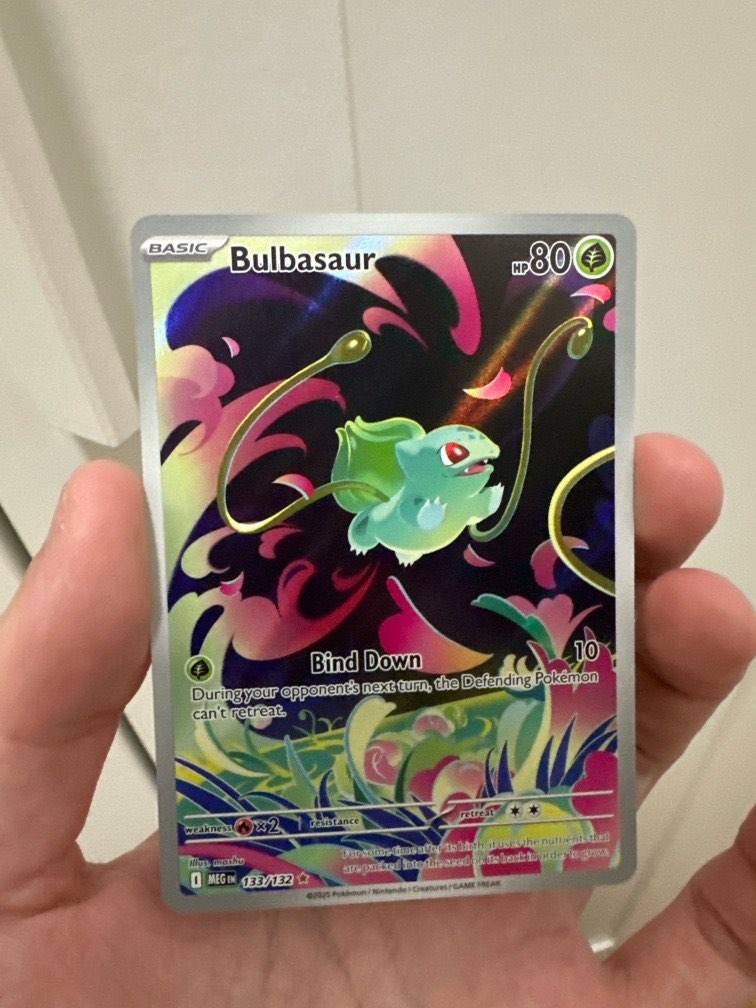 Bulbasaur IR illustration rare mega evolution Pokemon Card TCG, Hobbies ...