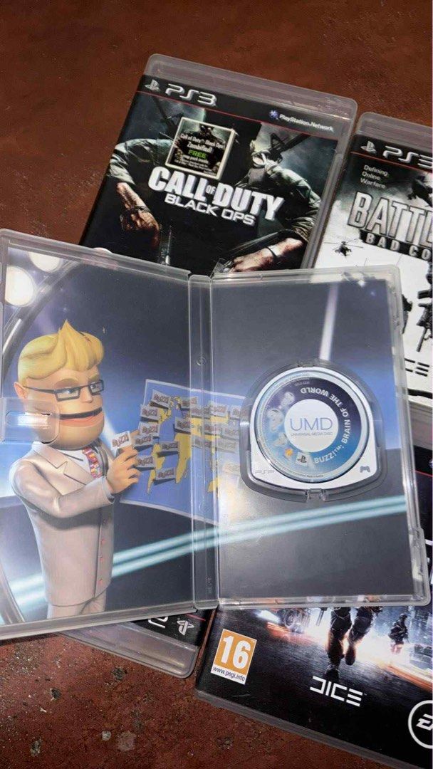 Buzz! Brain of the World - PSP, Video Gaming, Video Games, PlayStation ...