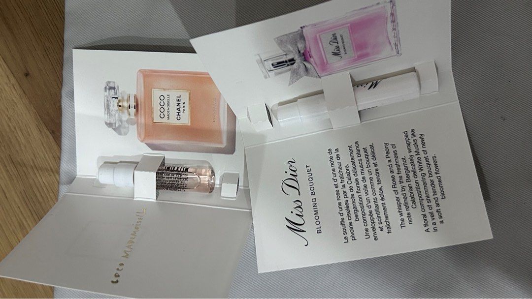 Chanel Coco Mademoiselle & Dior Miss Dior Samples, Beauty & Personal ...