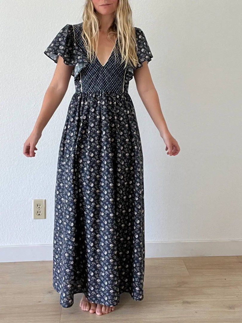 Christy Dawn Greta in Oat Straw Blue, Women's Fashion, Dresses & Sets, Dresses on Carousell