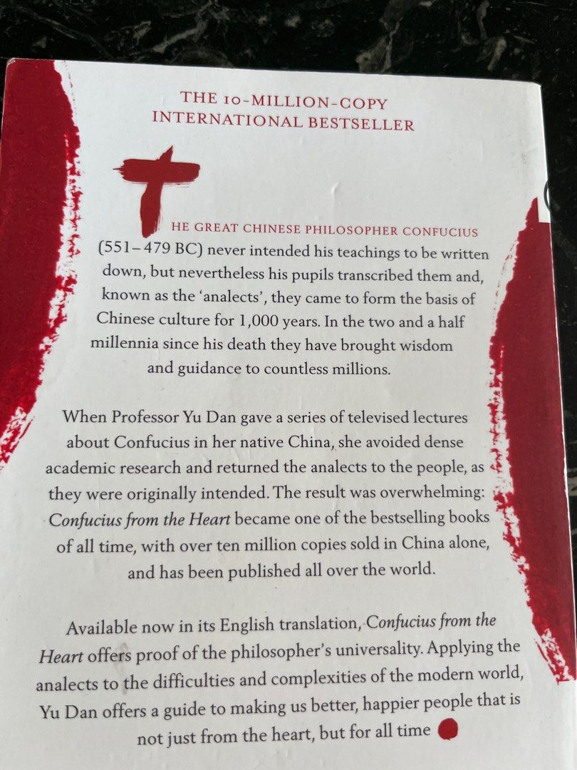 Confucius From The Heart by Yu Dan, Hobbies & Toys, Books & Magazines ...