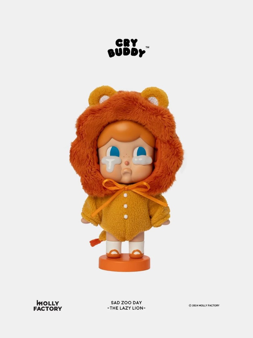 CRYBABY MOLLY FACTORY Sad Zoo Day - The Lazy Lion Exclusive Figure ...