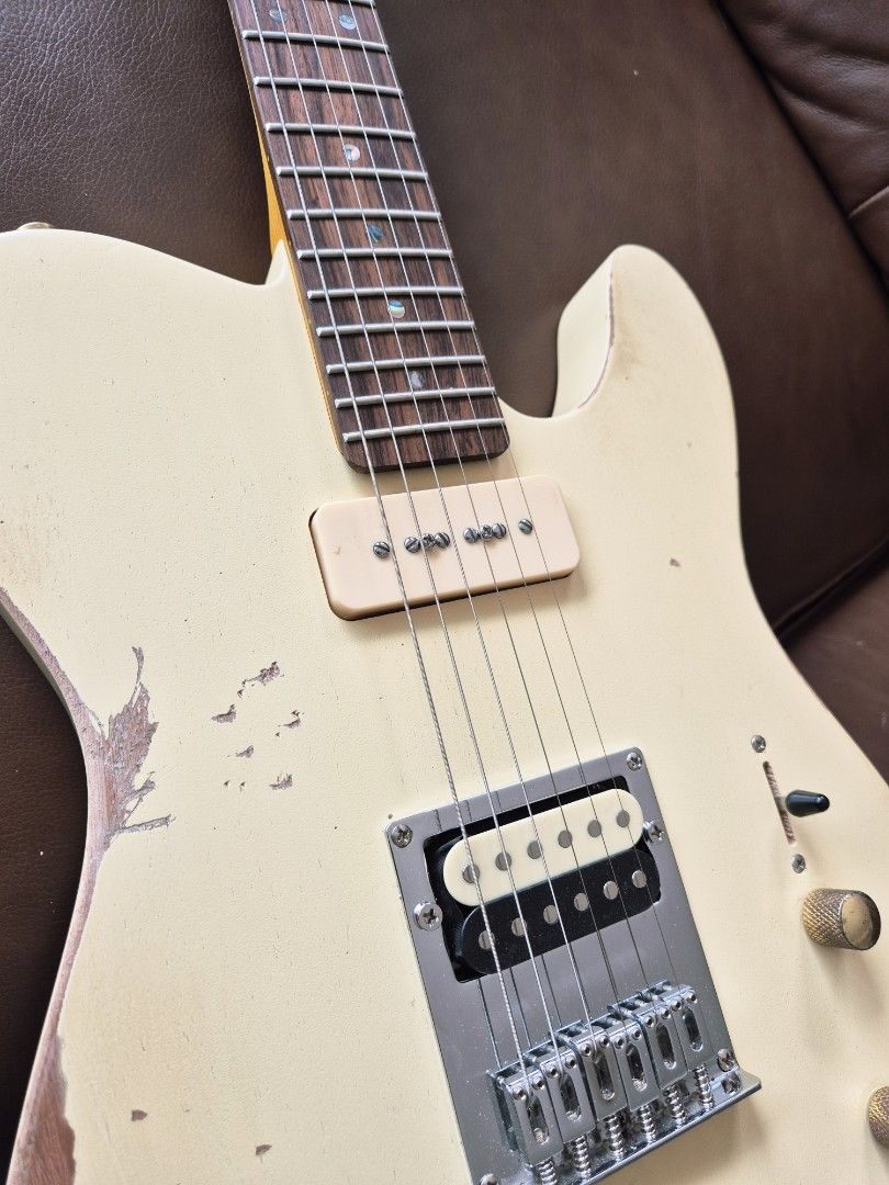 Custom relic Telecaster with P90s and bucker, Hobbies & Toys, Musical ...