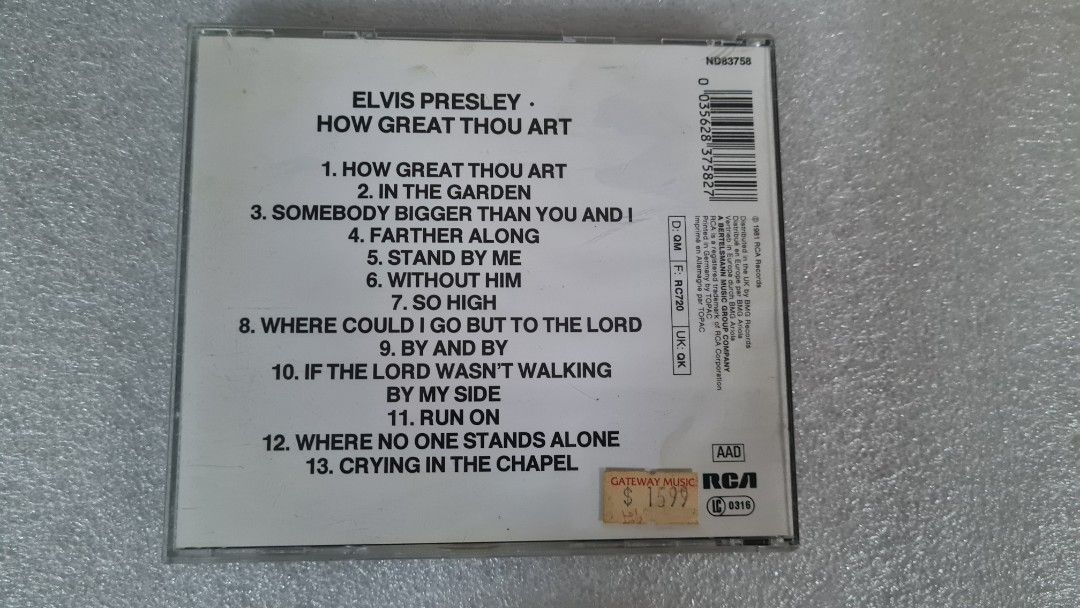 Elvis Presley - How Great Thou Art CD, Hobbies & Toys, Music & Media ...