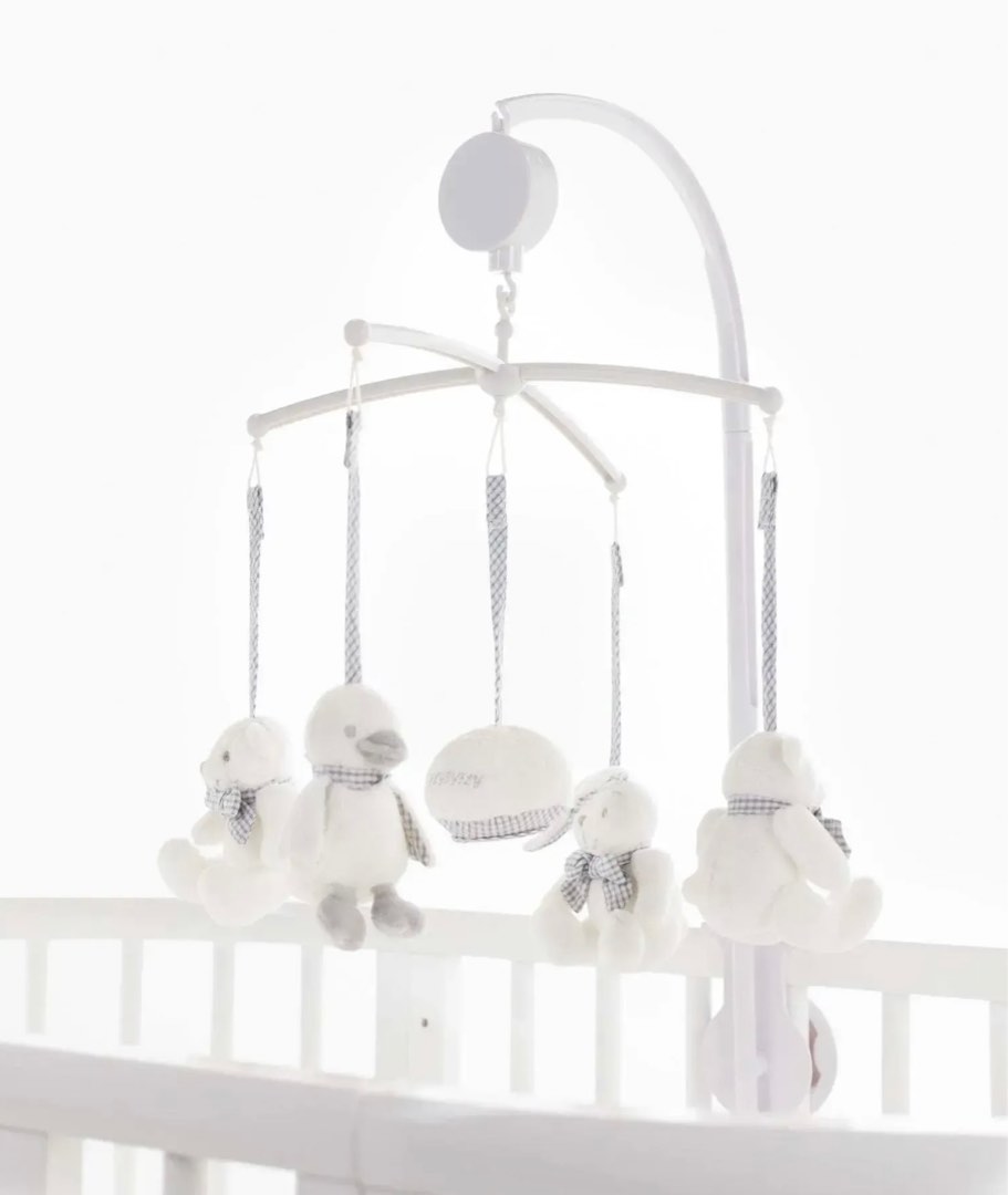 Flybyfly Bear Nursery Musical Mobile with Plush Toys, Babies & Kids ...