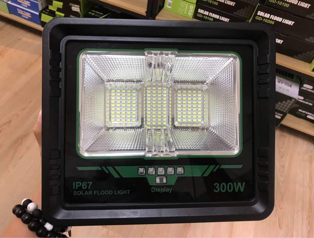 GD-300L Solar Flood Light, Furniture & Home Living, Lighting & Fans ...