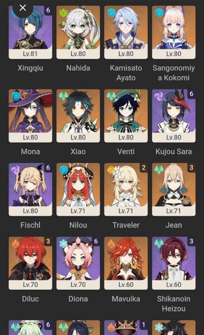 Genshin Impact Account - High-End Characters & Artifacts, Video Gaming ...