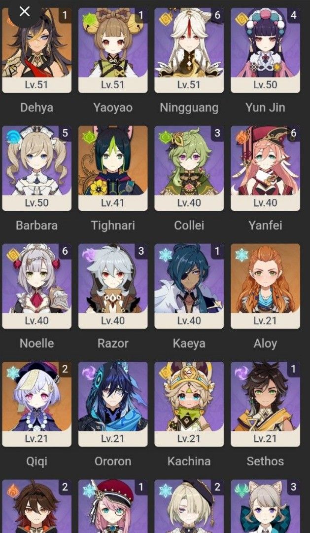 Genshin Impact Account - High-End Characters & Artifacts, Video Gaming ...