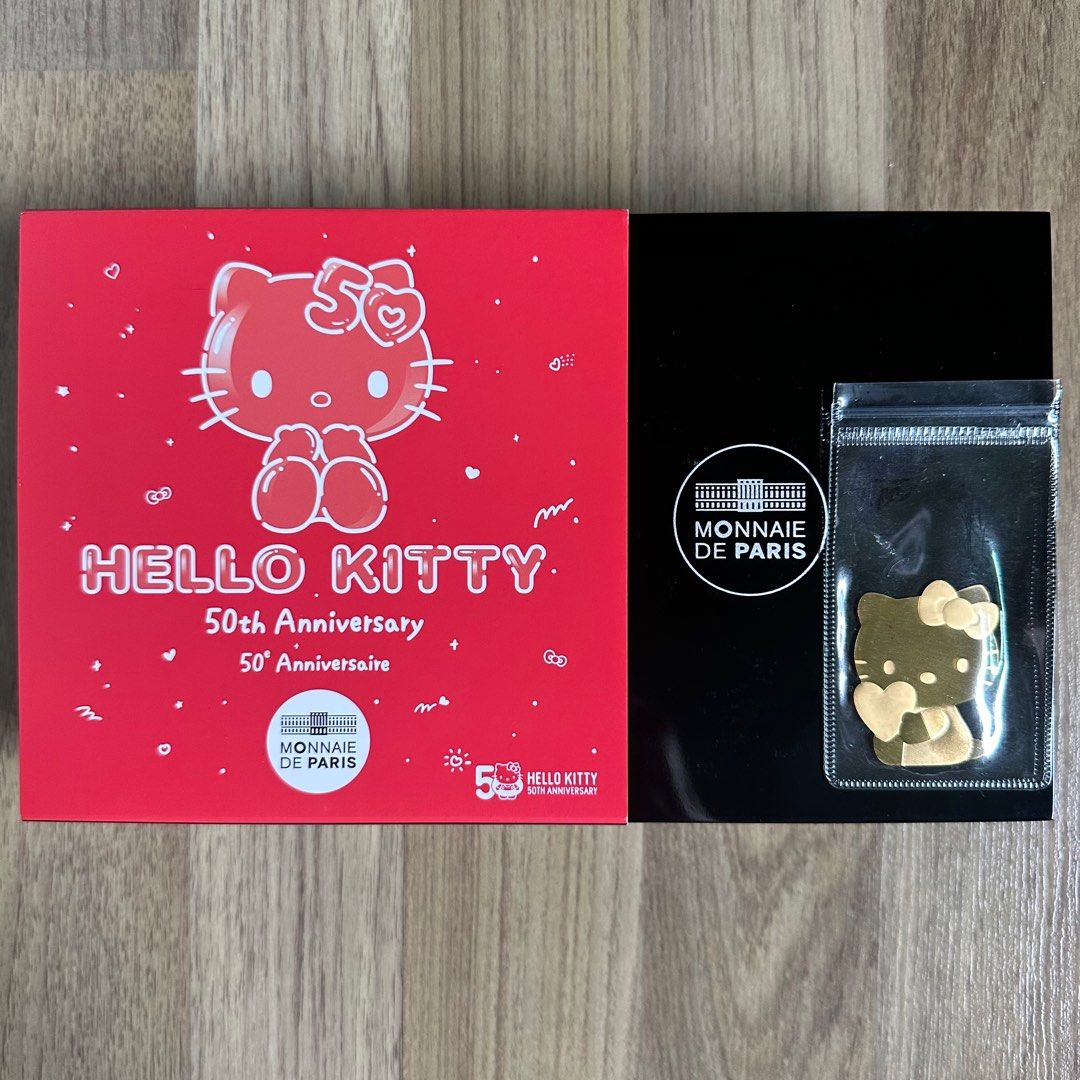 Hello Kitty 50th Anniversary 1974-2024 Monnaie De Paris 1oz 999 gold ...