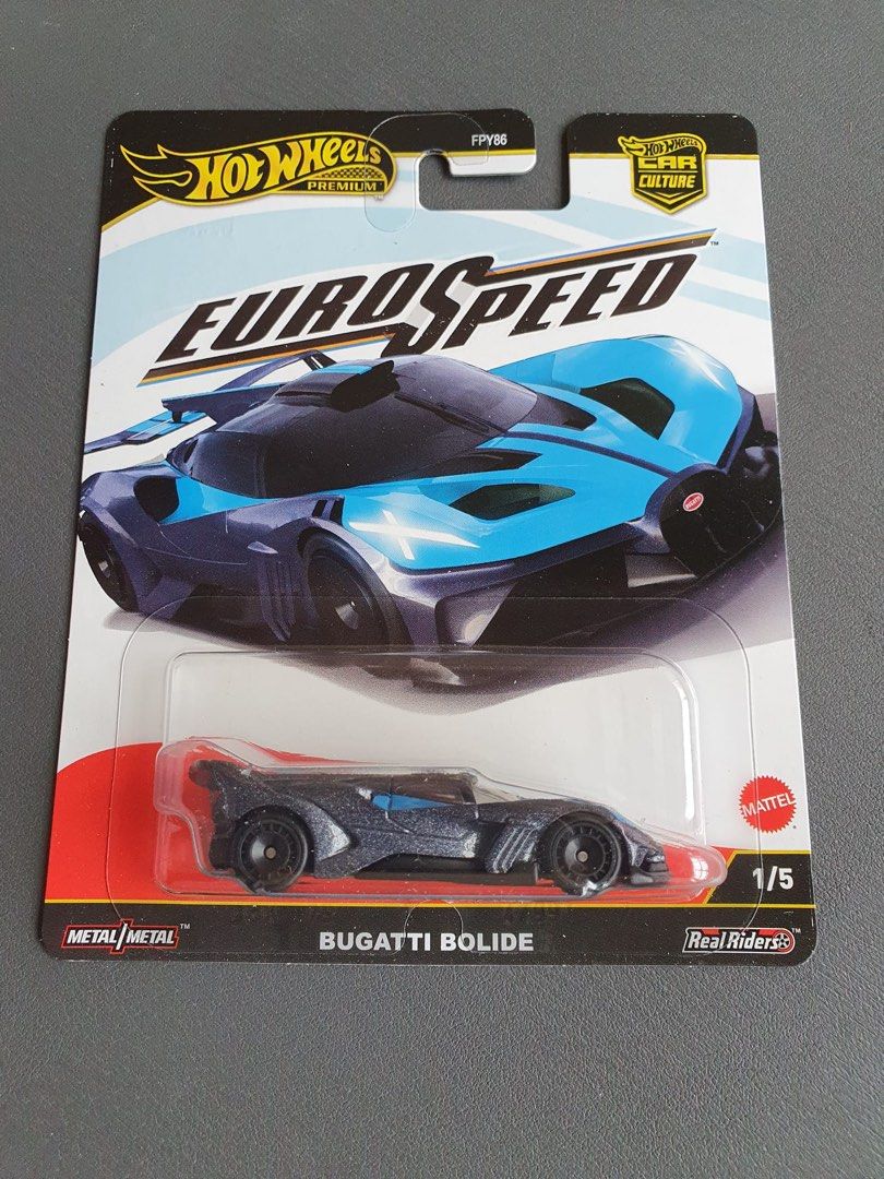 Hot Wheels Bugatti Bolide blue black Eurospeed car culture premium ...