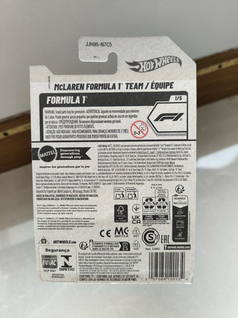 Hot Wheels McLaren Formula 1 Car, Hobbies & Toys, Toys & Games on Carousell