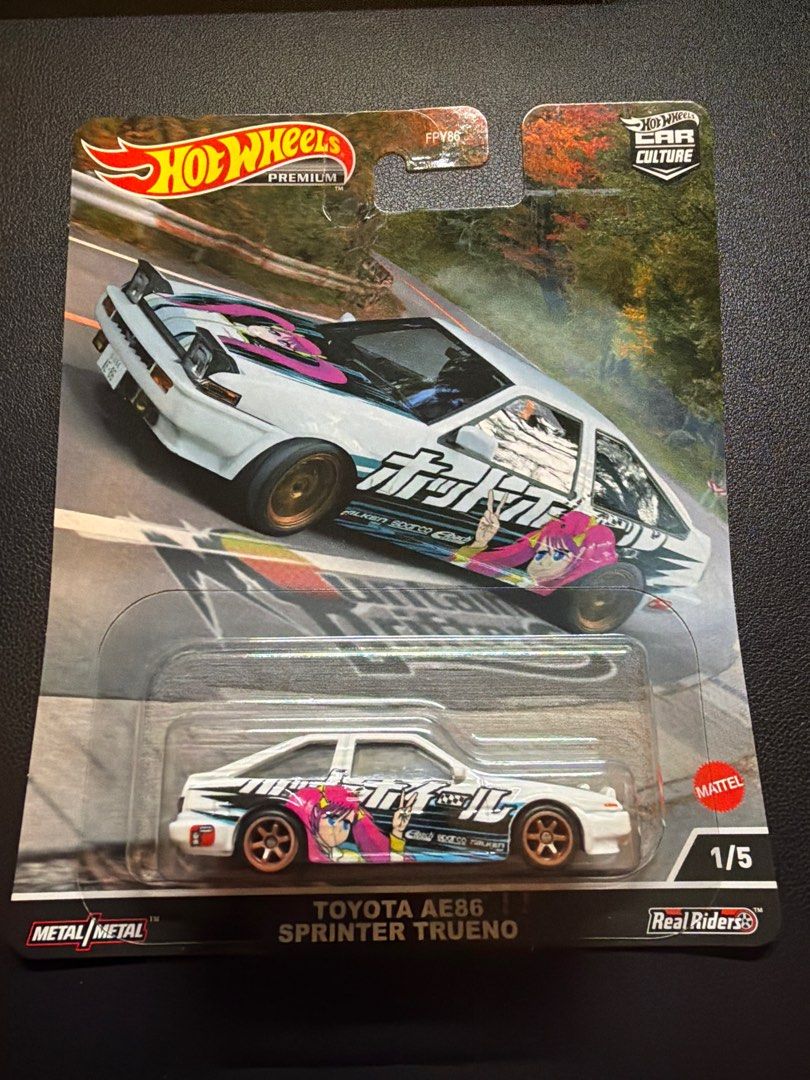 Hot Wheels Premium Car Culture Toyota AE86 Sprinter Trueno, Hobbies ...