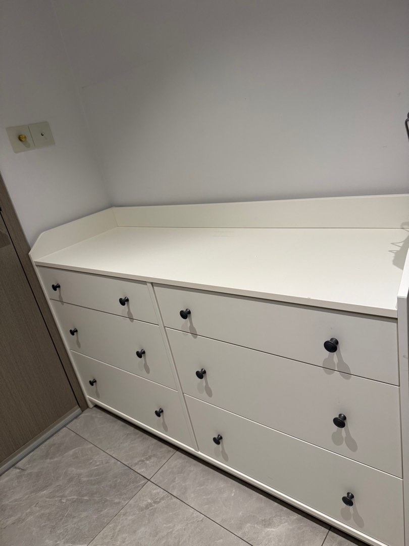 IKEA HAUGA SIDEBOARD with 6 Drawers, Furniture & Home Living, Furniture ...