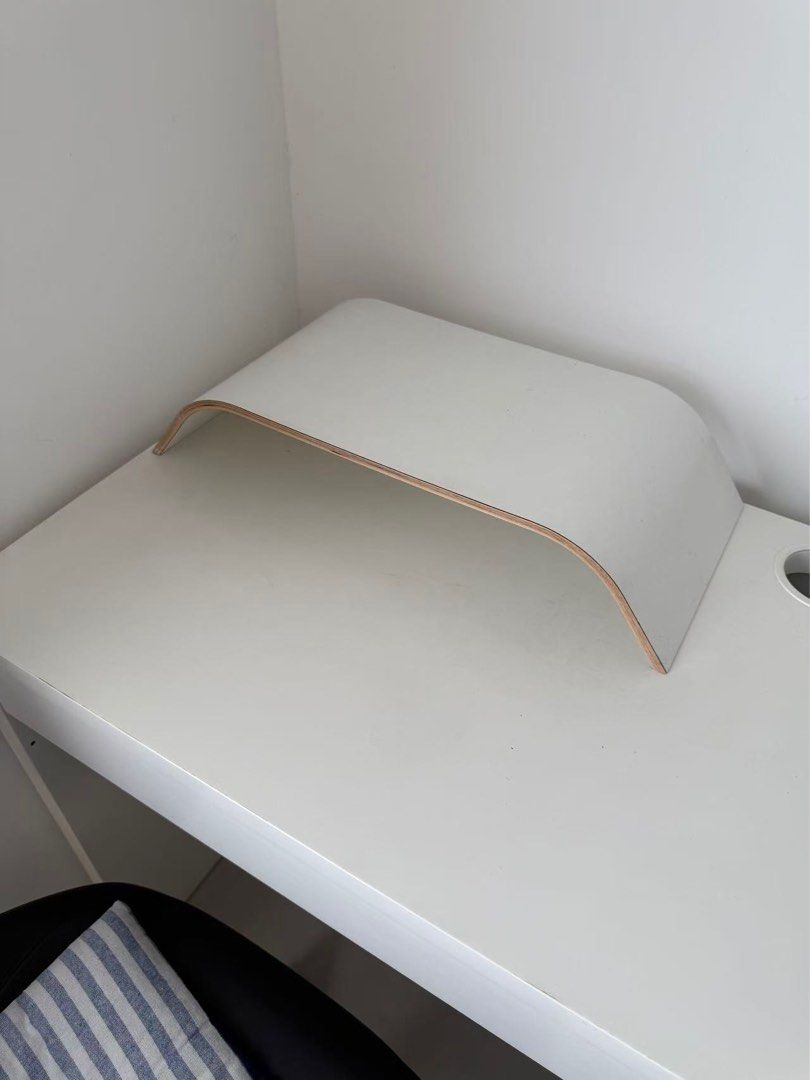 IKEA SIGFINN Monitor Stand - Bamboo Veneer, Furniture & Home Living ...