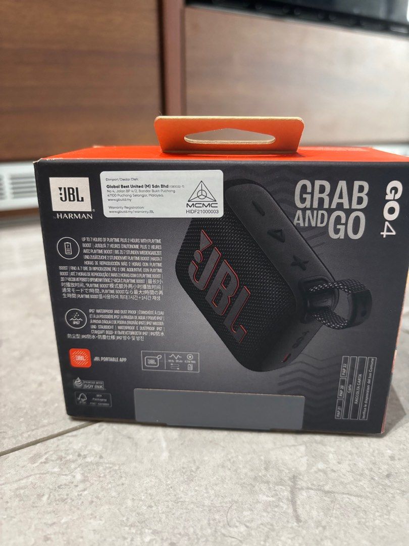 JBL GO4 Portable Bluetooth Speaker - Black, Audio, Soundbars, Speakers ...