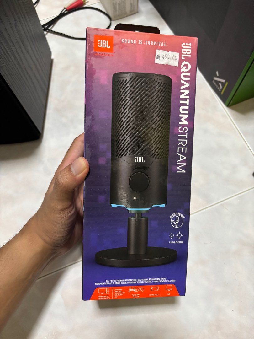 JBL Quantum Stream Microphone, Audio, Microphones on Carousell