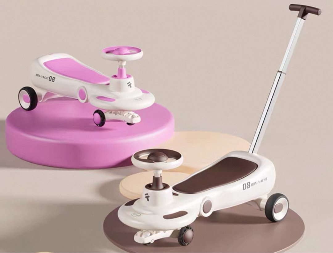 Kids' Ride-on Swing Car with Handle Steering Wheel, Babies & Kids ...