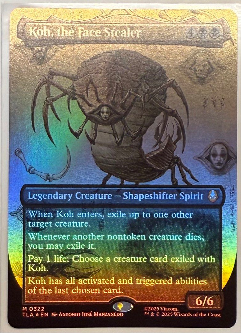 Koh, The Face Stealer MTG Avatar ATLA, Hobbies & Toys, Toys & Games on ...