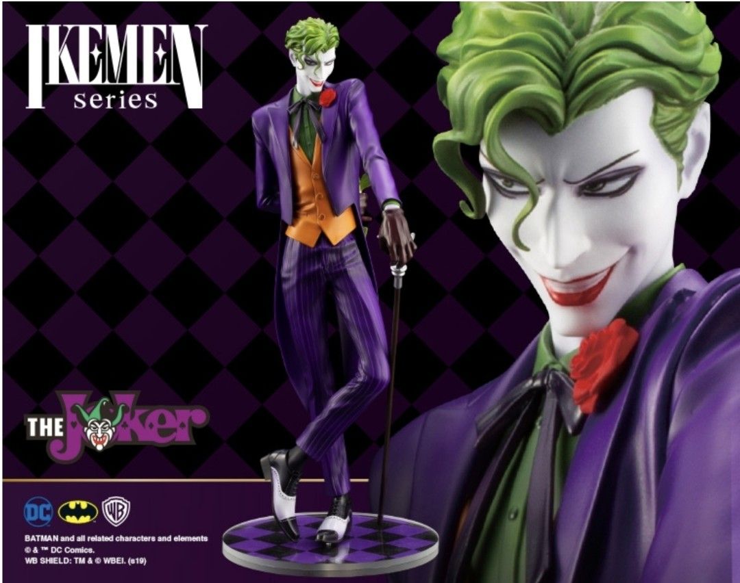 Kotobukiya IKENMEN Series The Joker Statue, Hobbies & Toys, Toys ...