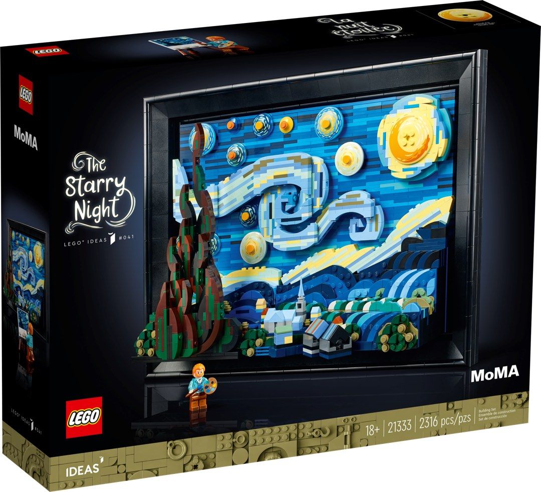 LEGO Ideas 21333 - Vincent van Gogh : The Starry Night, Hobbies & Toys ...